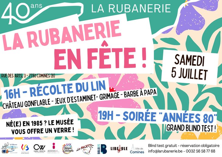 Ontspanning Animatie, Feestjes,..: Rubanerie Feest- 40 jaar van het ...